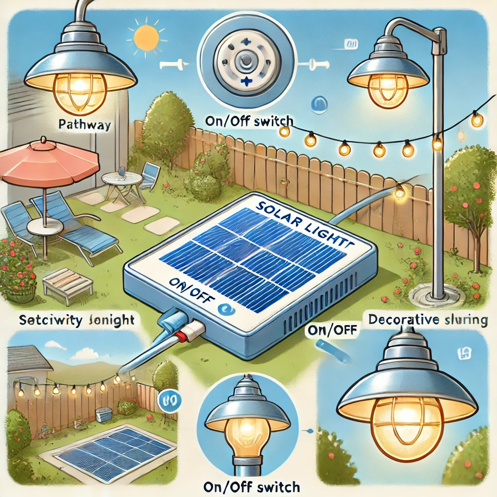 How to Charge Solar Lights with an On/Off Switch: A Complete Guide - Yuancheng Lights